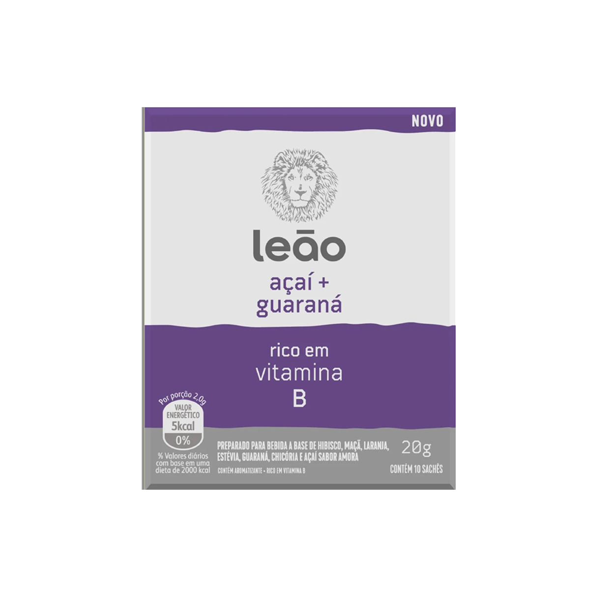 Chá Vitamínico Leão Açaí e Guaraná 10 Unidades - Redomma: Ofertas ...