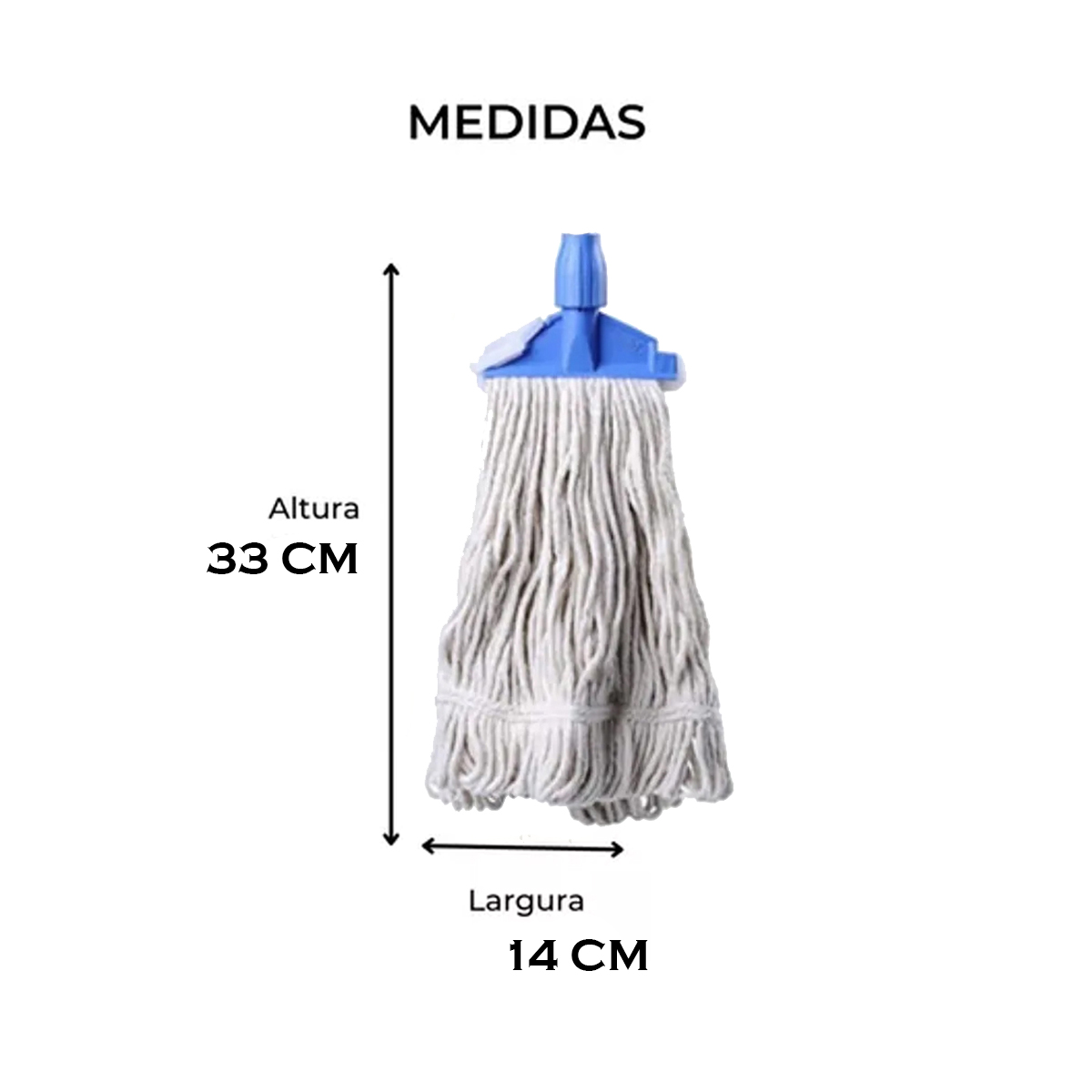 Mop Úmido Líquido Algodão Ponta Dobrada Refil - Redomma: Ofertas ...