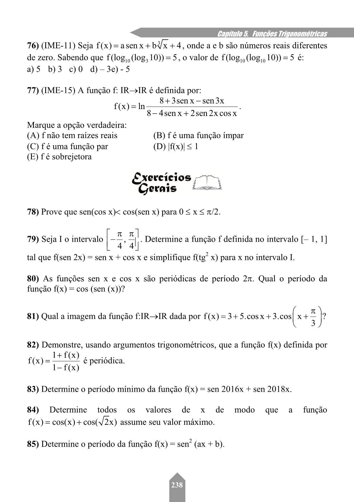 8 Elementos Da Matemática Volume 5 Trigonometria E Geometria