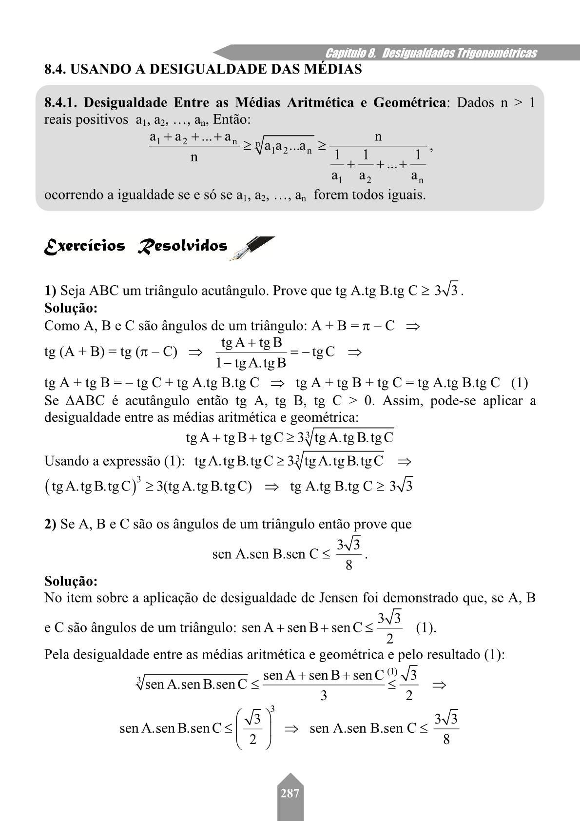 8 Elementos Da Matemática Volume 5 Trigonometria E Geometria