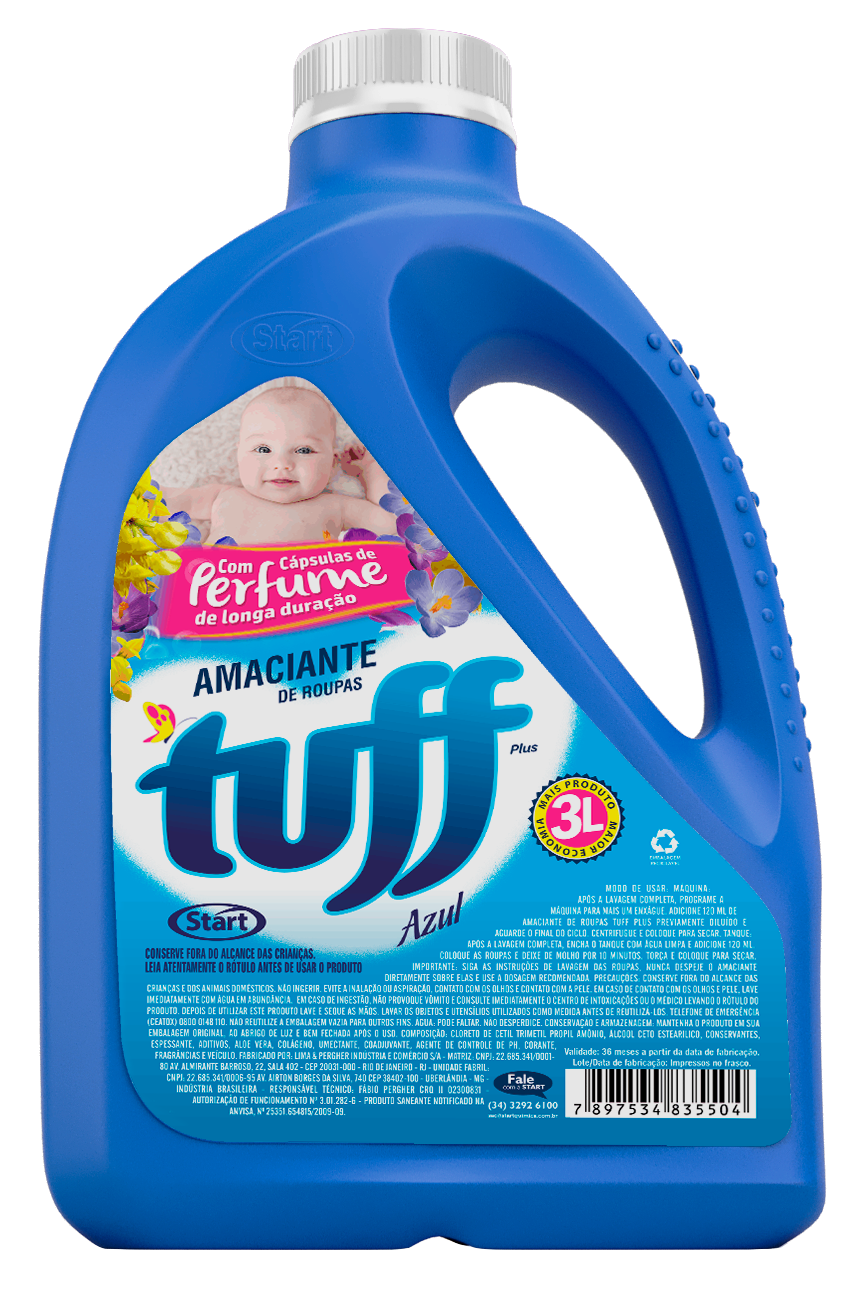 AMACIANTE TUFF PLUS AZUL 3LT - PRO CENTER DISTRIBUIDORA