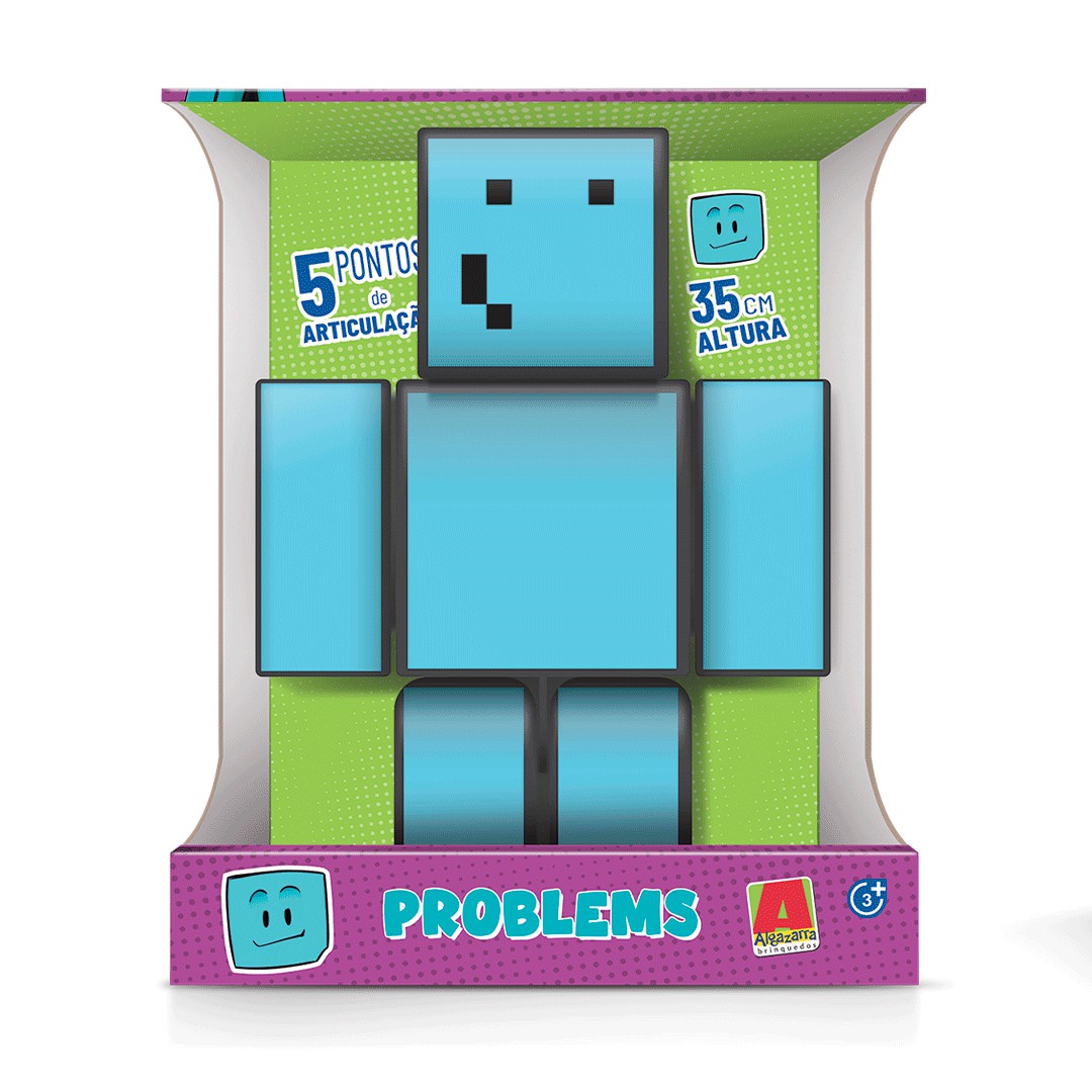 Boneco Problems MINECRAFT ARTICULADO Youtuber - 35cm - Curta Loja ... Boneco Problems MINECRAFT ARTICULADO Youtuber - 35cm - Curta Loja ...