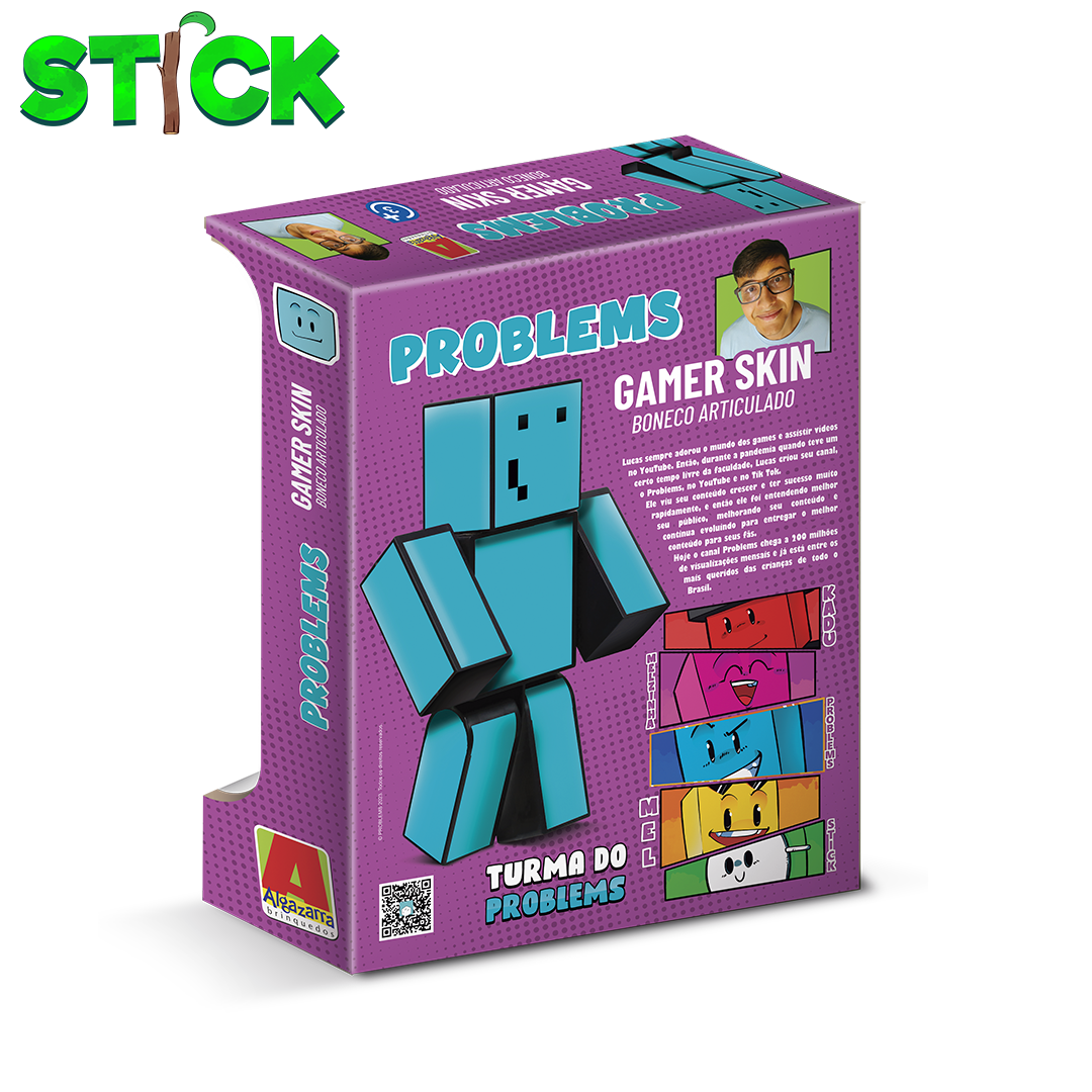 Boneco STICK Problems Grande - 35CM - ALGAZARRA - Curta Loja - Produtos ...
