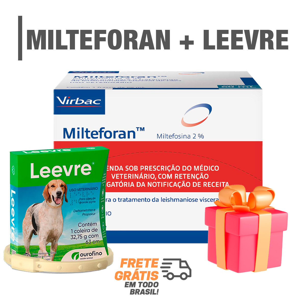 Kit Milteforan + Coleira Leevre | Tratamento e Prevenção |Frete Grátis ...