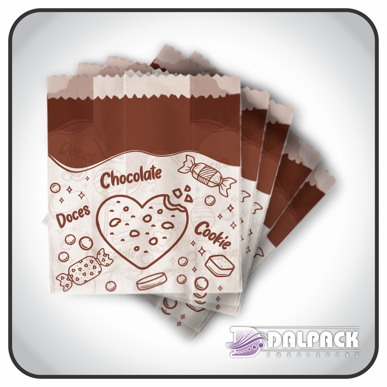 Saco para Doces/Cookies - 500 Unidades - Dalpack Embalagens