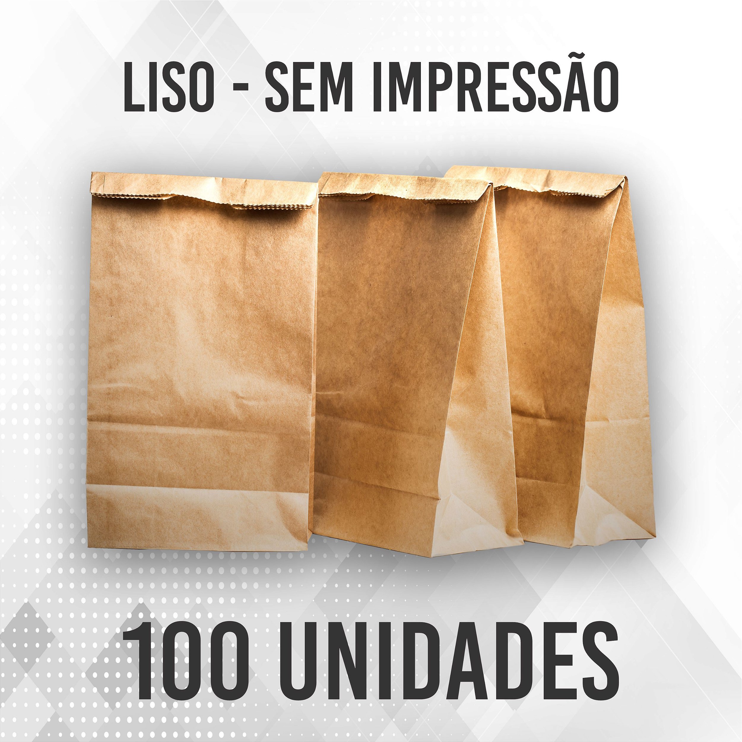 Saco SOS M Liso - 100 Unidades - Dalpack Embalagens