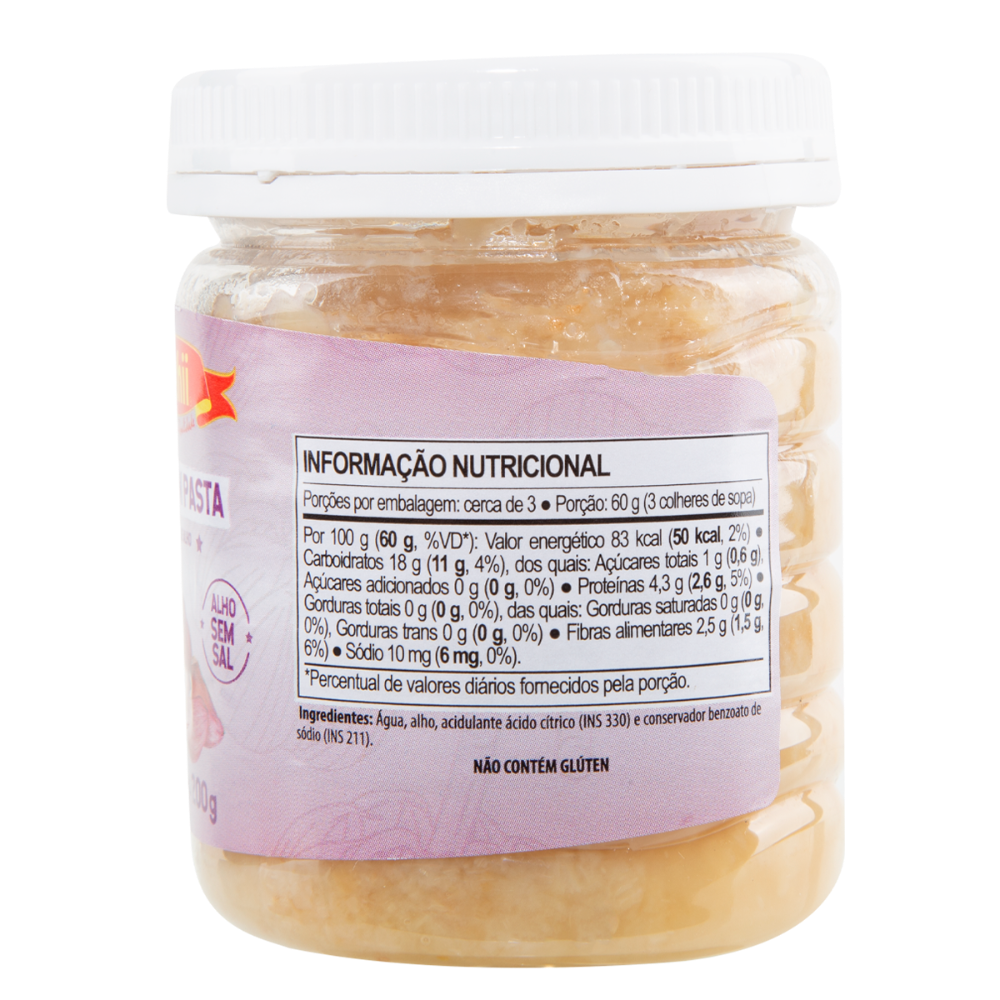 Alho Em Pasta Sem Sal 200g - Produtos Oishii