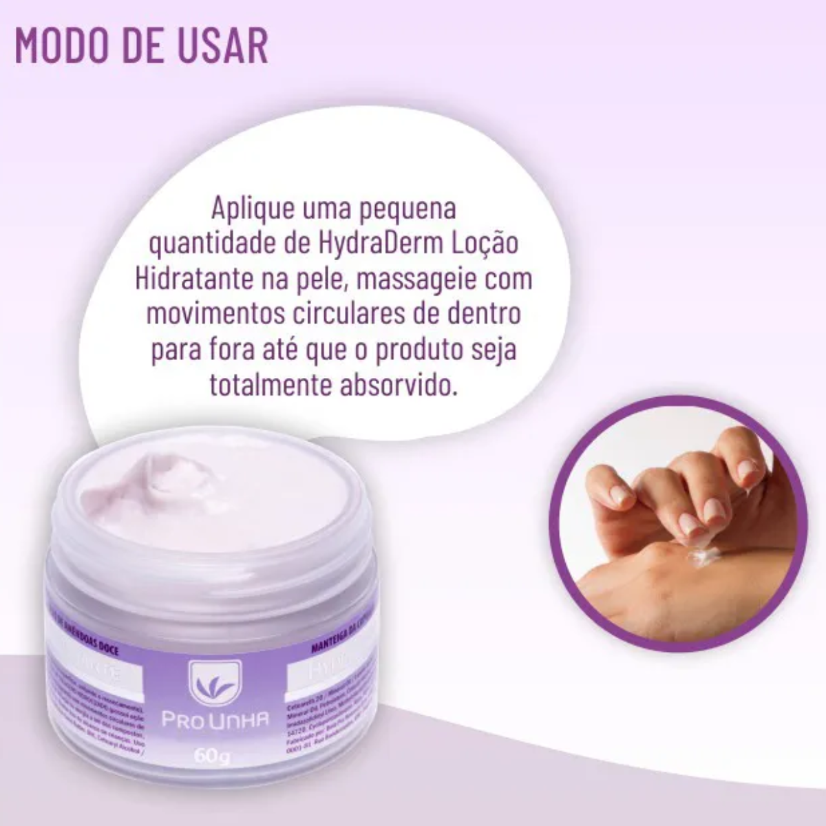 HydraDerm Loção Hidratante Colágeno Pote 60g - Cosméticos Natalia