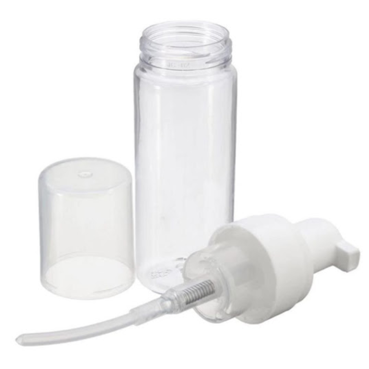 Frasco Pump Espumador Transparente 80ml - Cosméticos Natalia