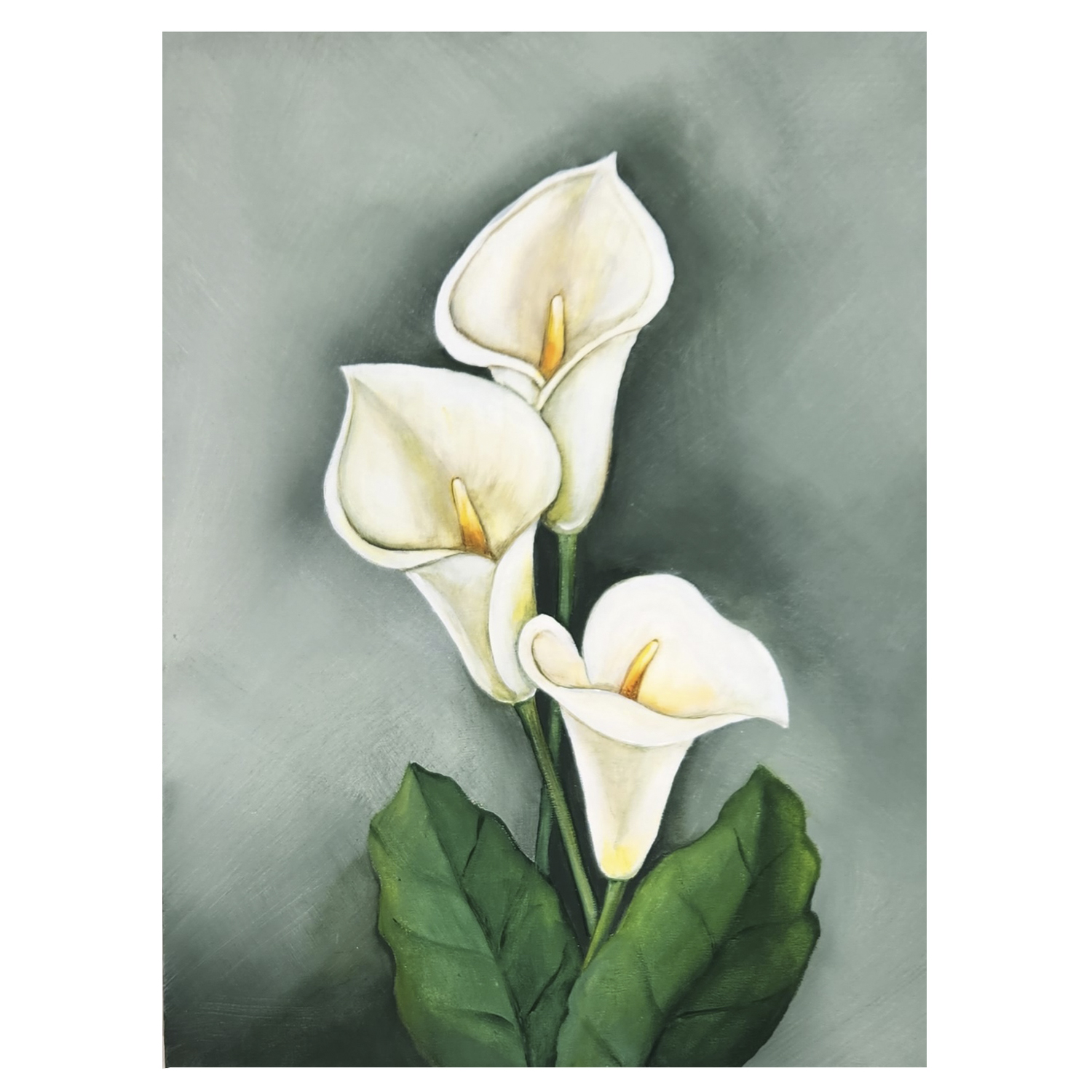 Tela Riscada Copos de Leite 30x40 cm - Loja oficial Daiara