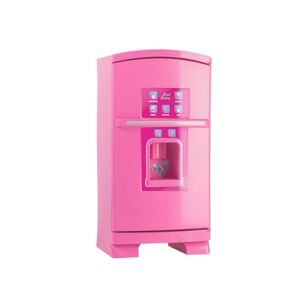 Mini Geladeira Infantil Cozinha Criança Grande Rosa Menina - Fazendo ...