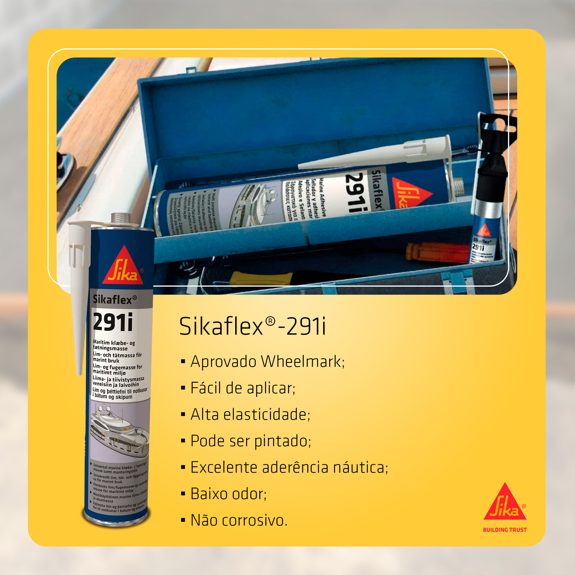 Sikaflex 291 Branco Selante Náutico (Cartucho 300ml) - SIKA - Comercial ...
