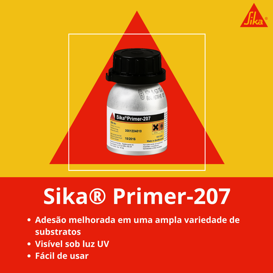 Sika Primer 207 100ml - Adesão Superior para Vidros - CAC - Comercial ...