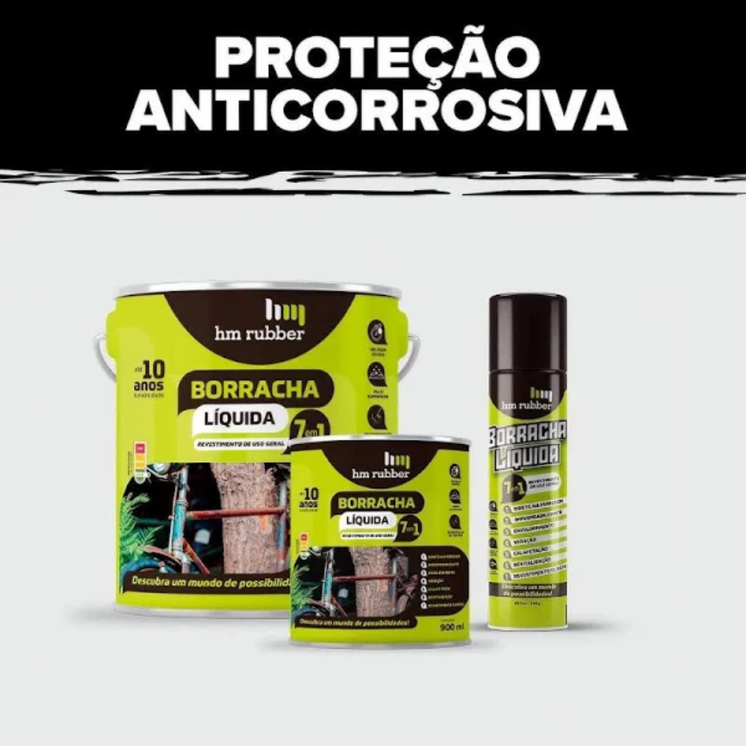 hm borracha liquida 7 em 1 preto spray 240g - Comercial Carvalho - Distribuidor Atacadista de ...