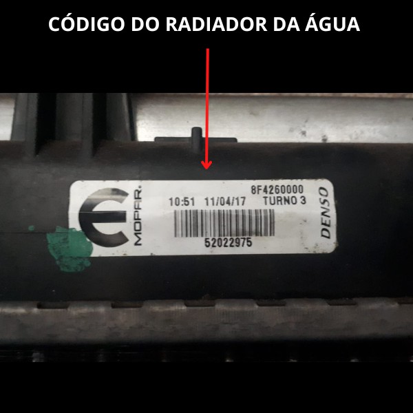 Kit Radiador Fiat Uno - Mobi - 3 cilindros - 2017 a 2019 ORIGINAL ...