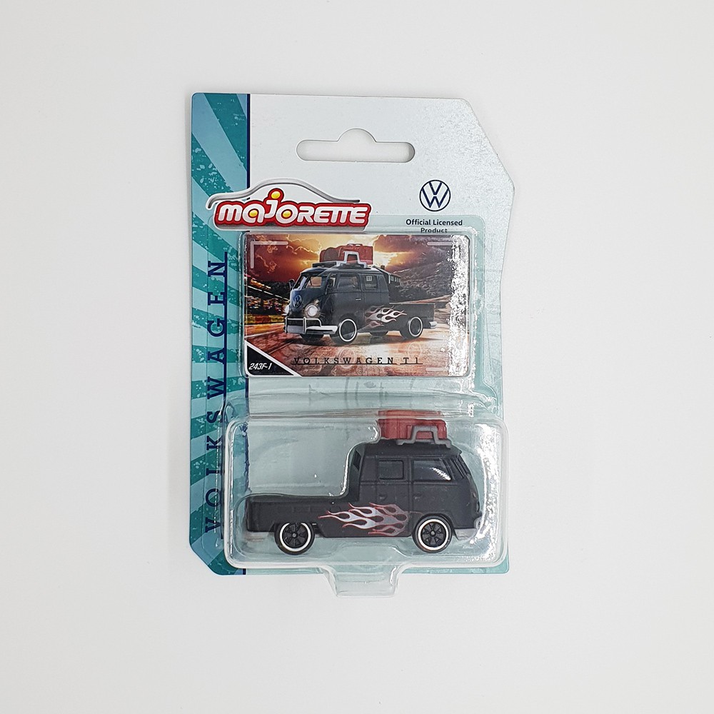 Majorette Volkswagen T1 Preto - VW The Originals Premium Cars - Mini Hunts