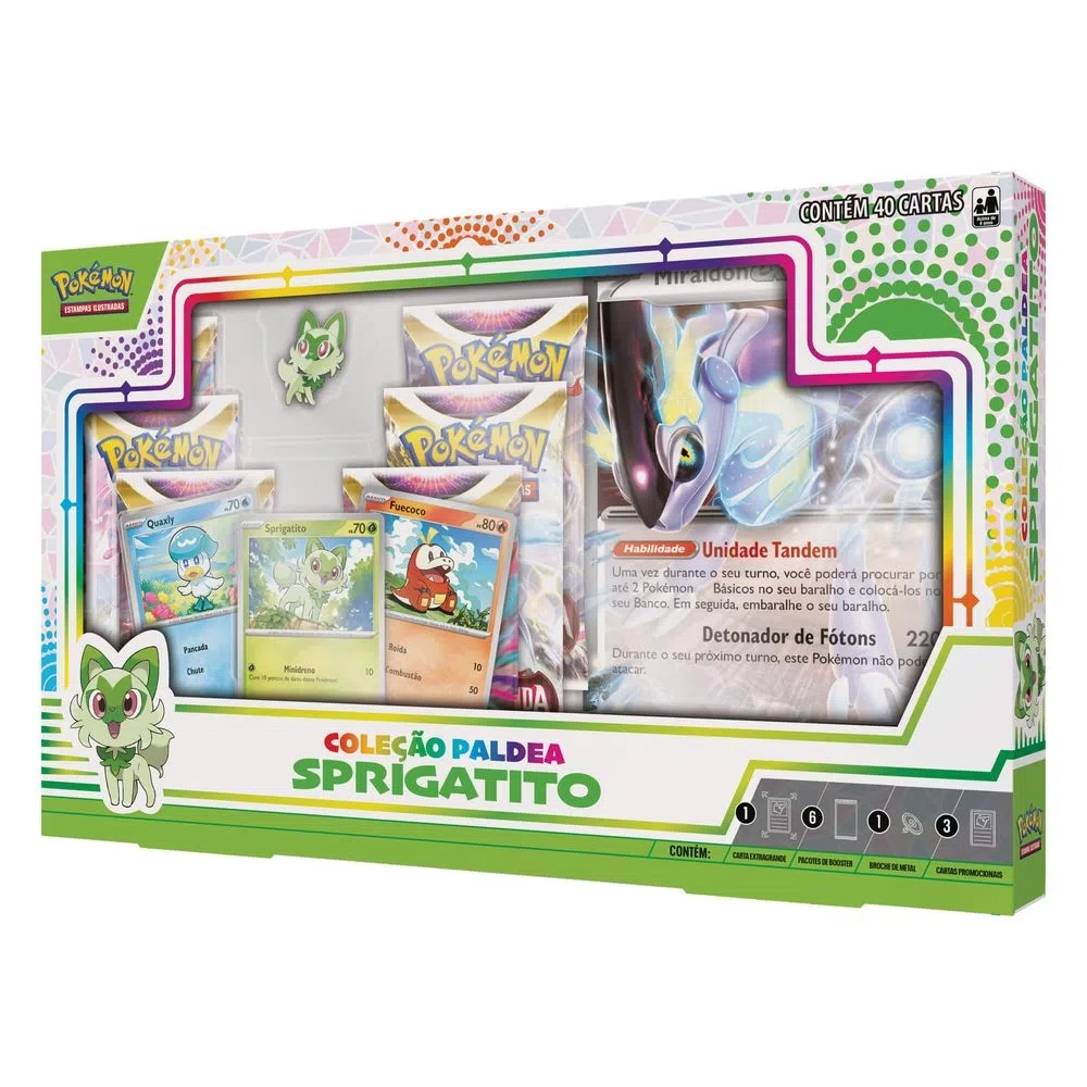 Box Coleção Paldea Sprigatito - Mini Hunts