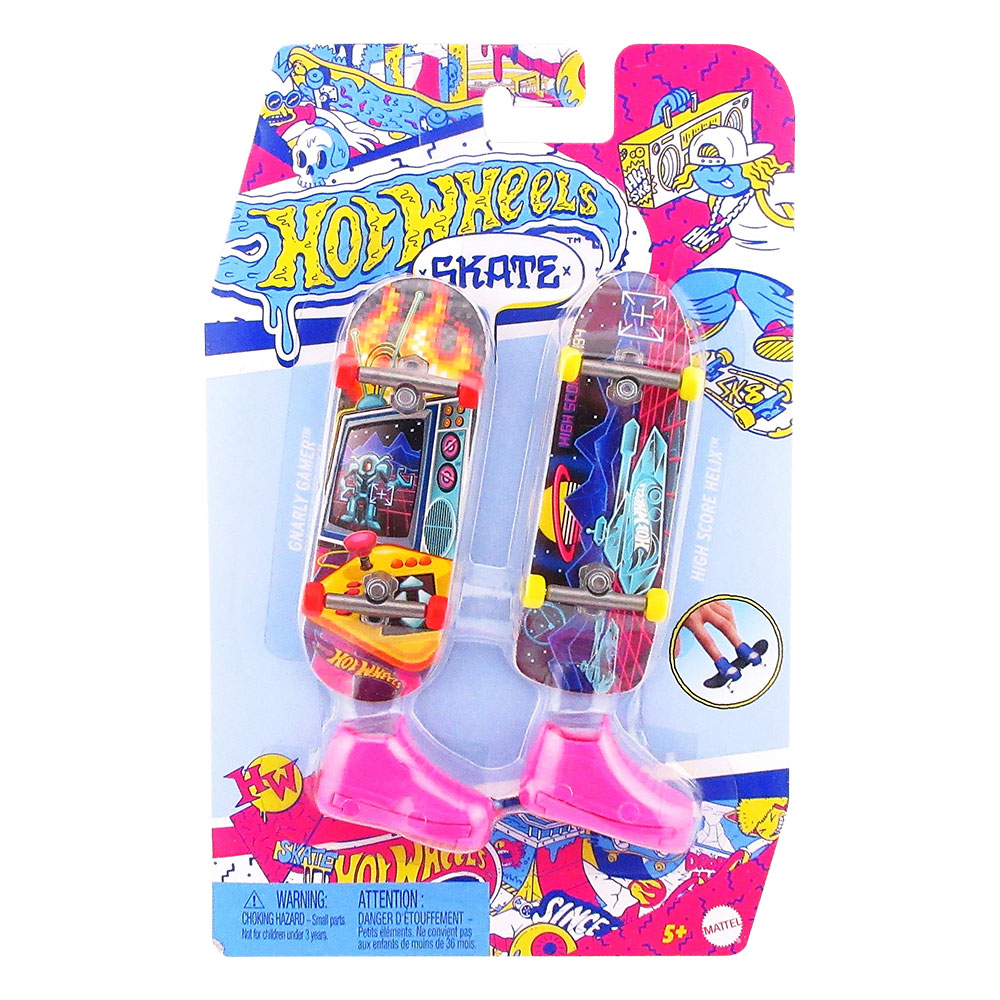 Hot Wheels Skate Retro Gnarly Gamer + High Score Helix - Pack - Mini Hunts