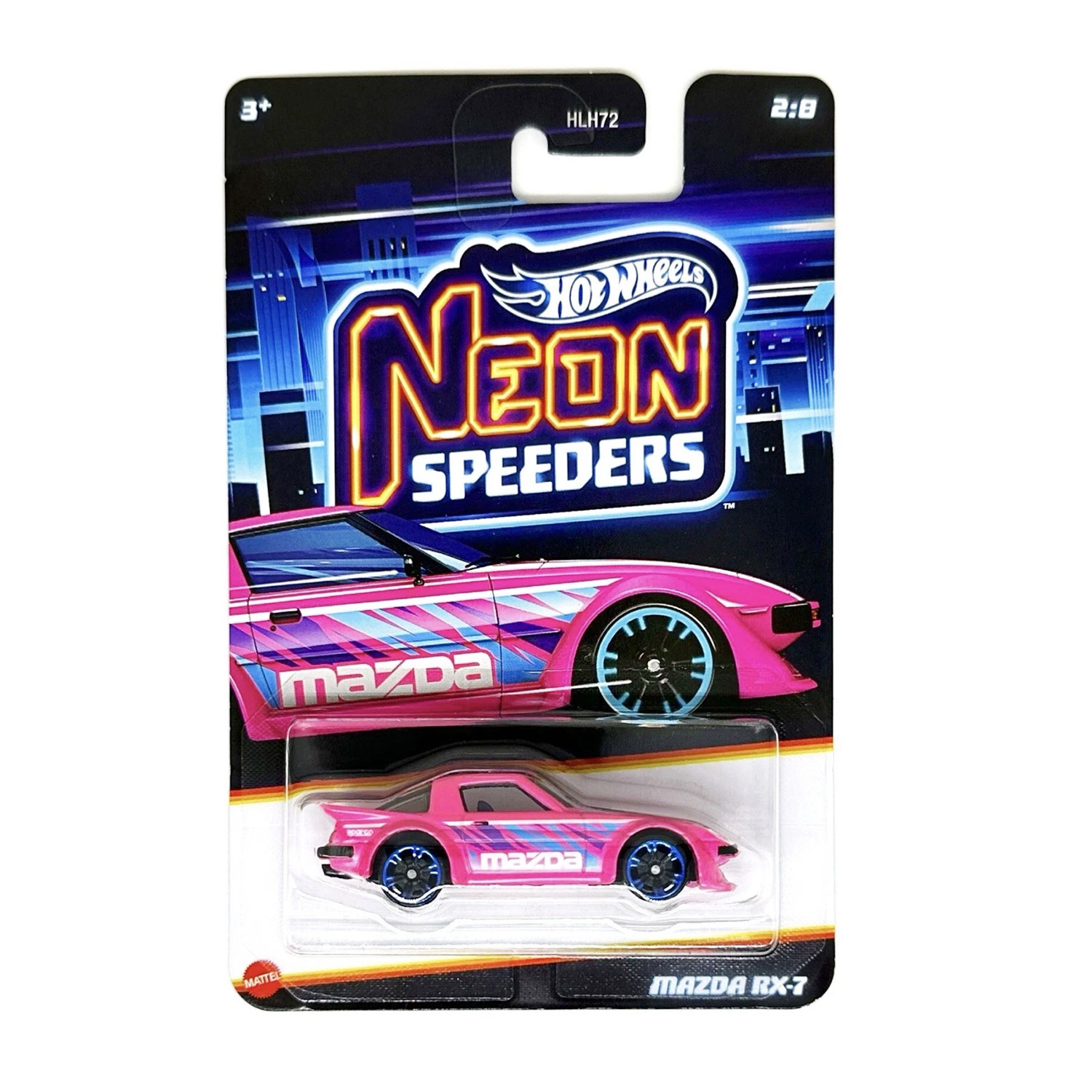 Hot Wheels Mazda RX-7 - Neon Speeders - JCB01 - Mini Hunts