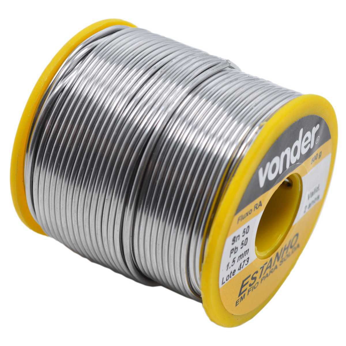 Carretel de Fio de Estanho 1,5mm 50% x 50% 500g Vonder - Arcazul Ferramentas: Ferramentas ...