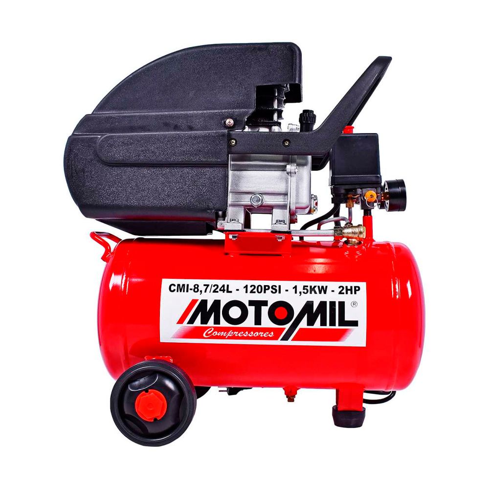 Compressor de Ar 8,7 Pés 2HP 24L Bivolt Motomil CMI 8,7/24L - Arcazul ...