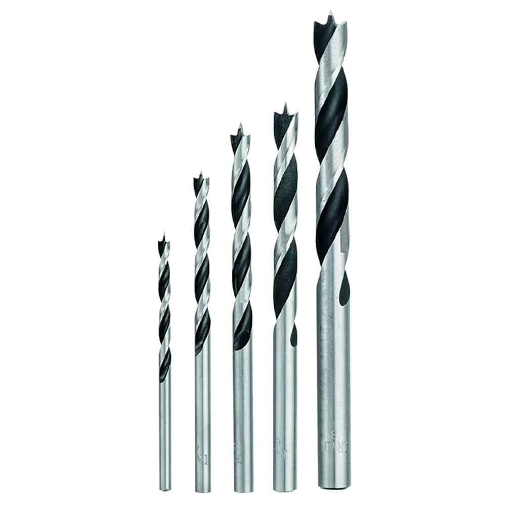 Jogo de Brocas 3 Pontas para Madeira 3 a 8mm 5 Peças Irwin 1865316 ...