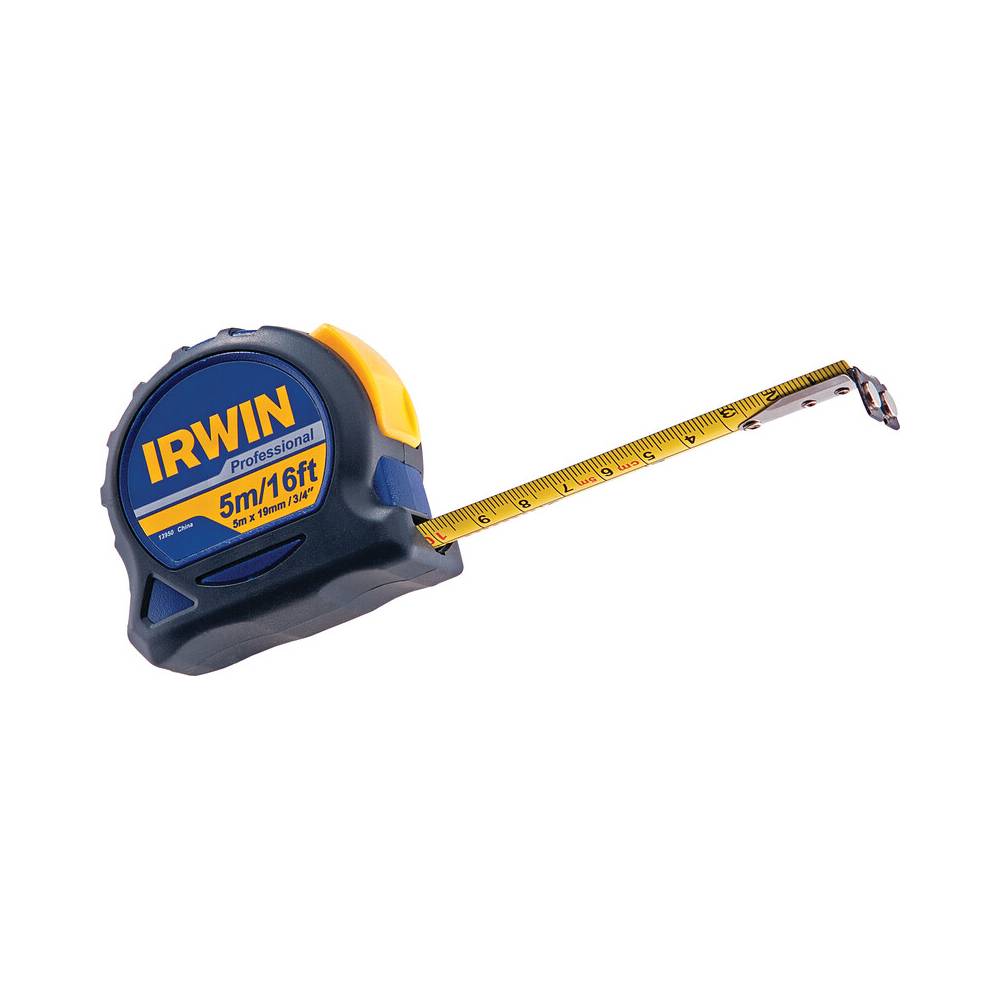 Trena Profissional Emborrachada Dupla Marcação 5 Metros x 19mm Irwin ...