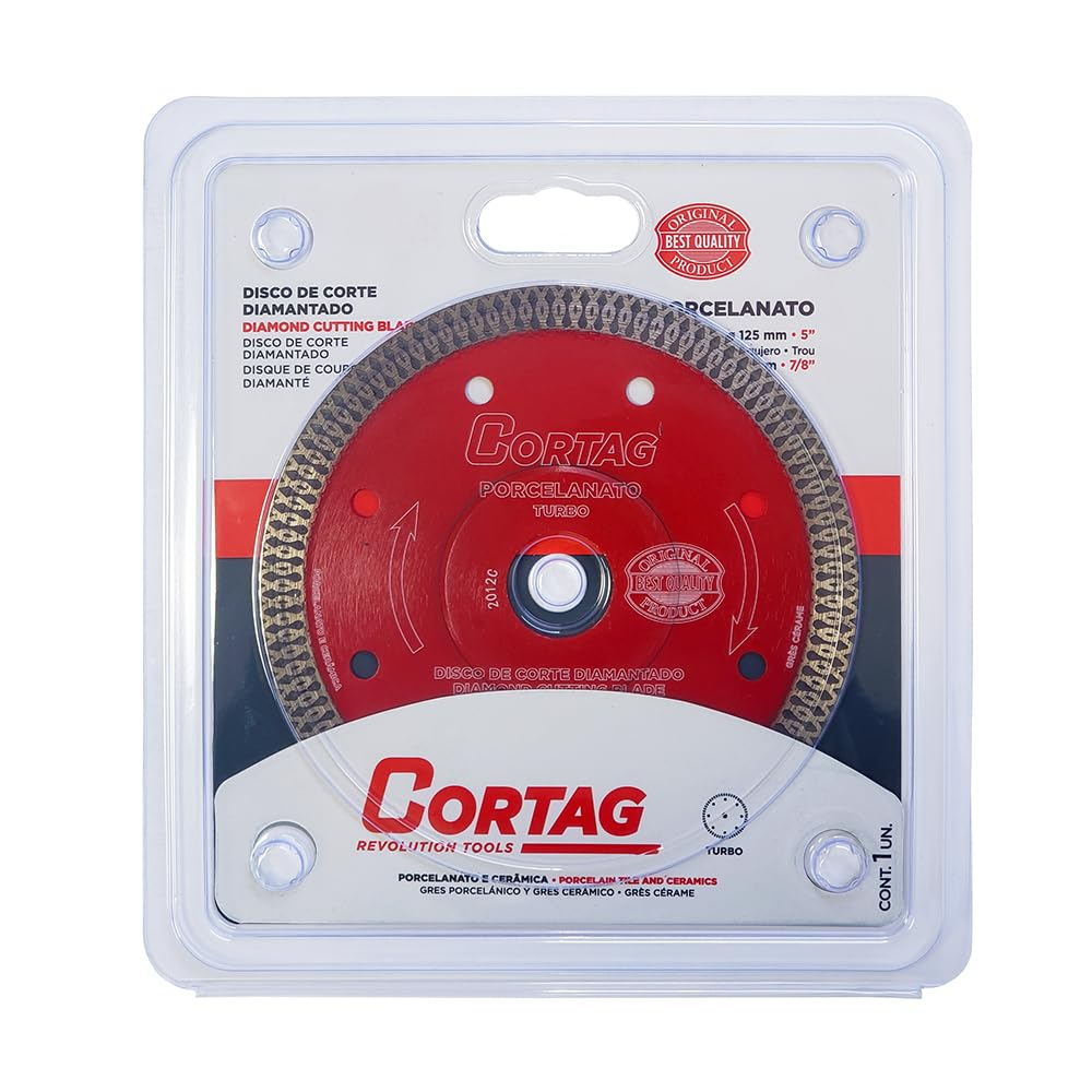 Disco Diamantado Turbo para Porcelanato 5'' Polegadas 125mm x 22,2mm ...