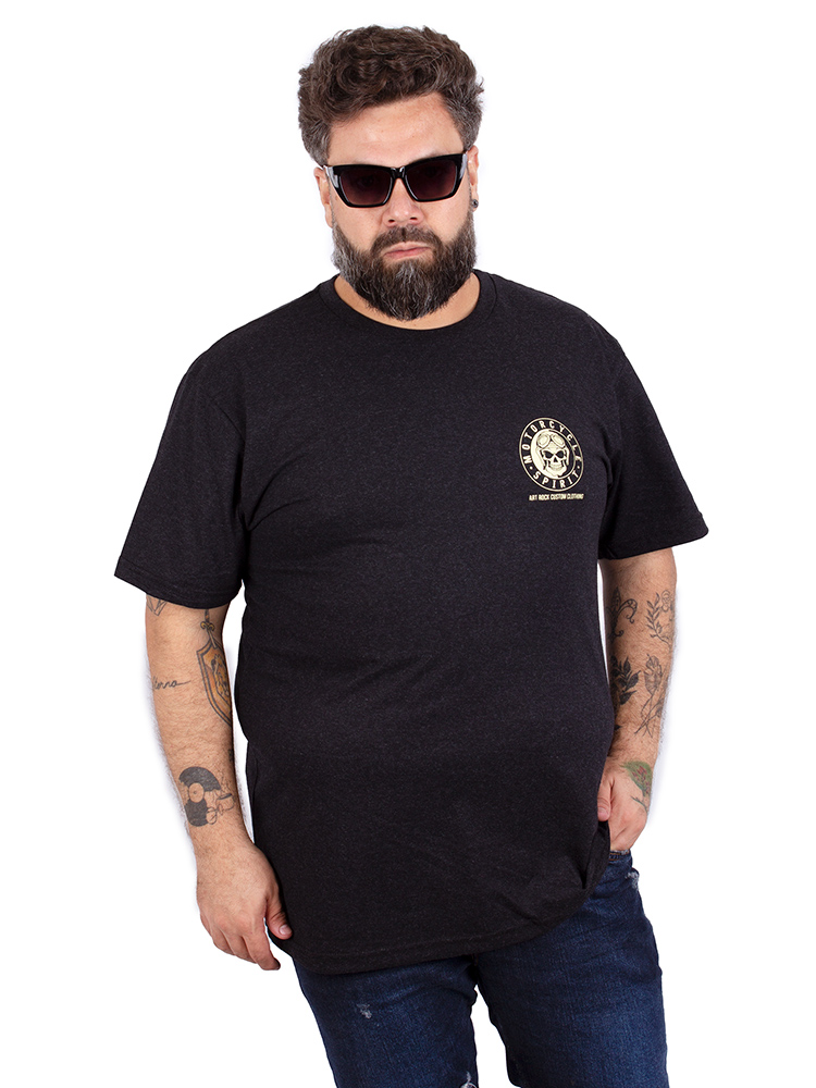 Camiseta Moto Spirit Preta Jaguar - Atacado Art Rock