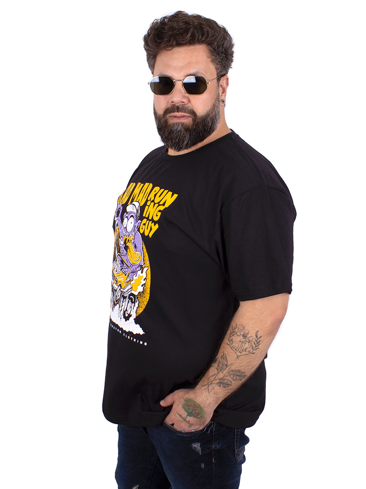 Camiseta Rad Mad Guy preta - Atacado Art Rock