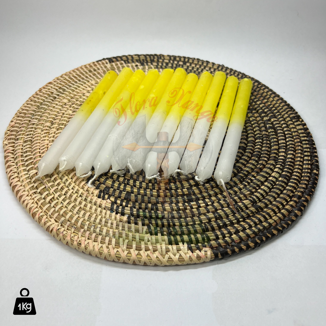 Vela Comum Palito Bicolor - Flora Xangô