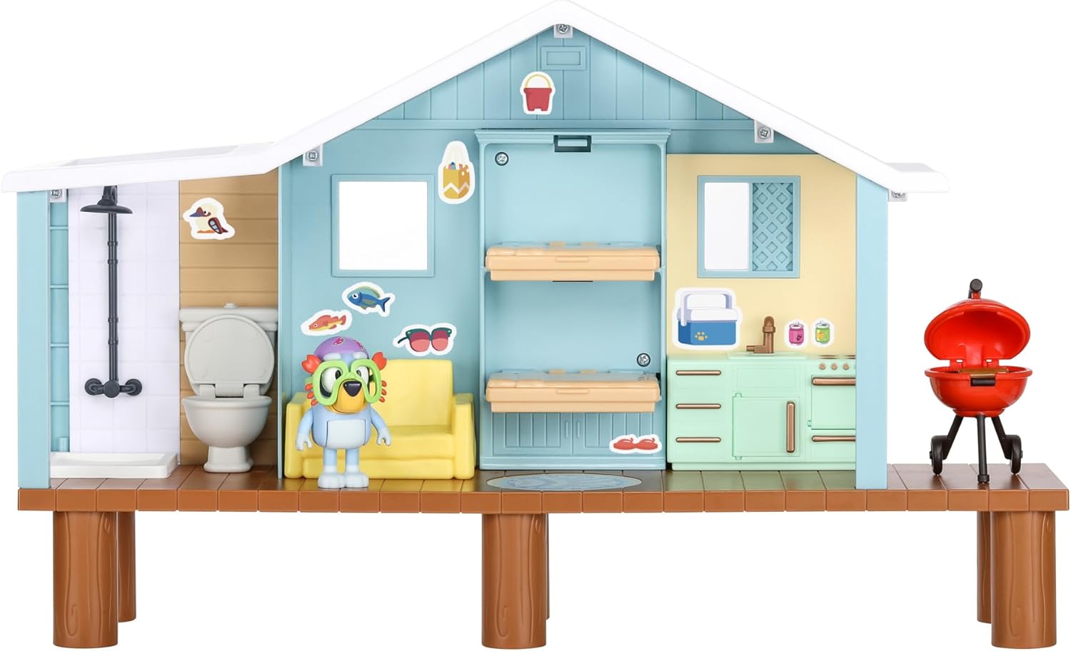 Casa da Bluey Versão Praia + Personagem Exclusivo E 10 Peças - Minha ...