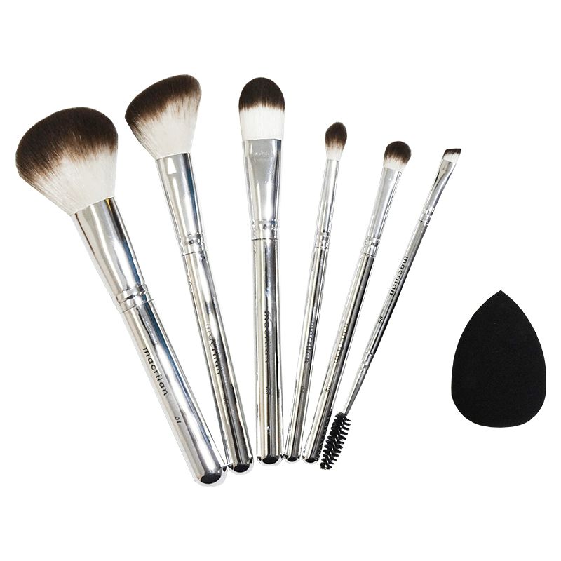 Kit de Pincéis Luxe com 6 pincéis profissionais e 1 esponja para ...