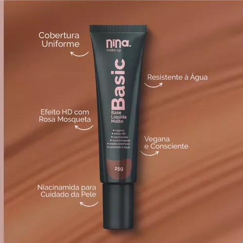 BASE LIQUIDA BASIC - NINA MAKEUP - Make Lovely
