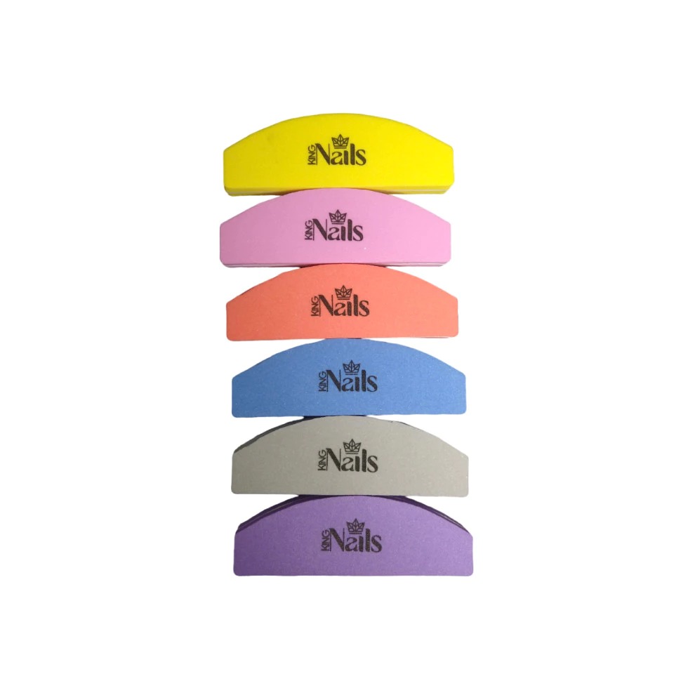 Mini Lixa Buffer Polidora Polidora Colorida- King Nails - Oba Cílios