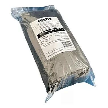 Máscara Descartável Medtex Preta - 50 UNID - Oba Cílios