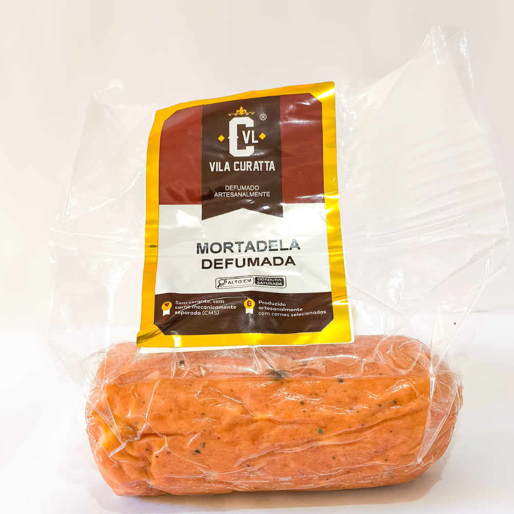 Mortadela Defumada Artesanal 344g - Vila Curatta