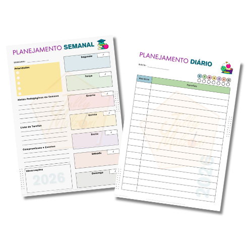 Planner do Coordenador Pedagógico 2026 em PDF - Jully Malzoni Atelie | Costura Criativa e Patchwork