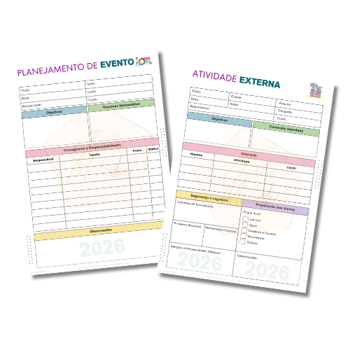 Planner do Coordenador Pedagógico 2026 em PDF - Jully Malzoni Atelie | Costura Criativa e Patchwork