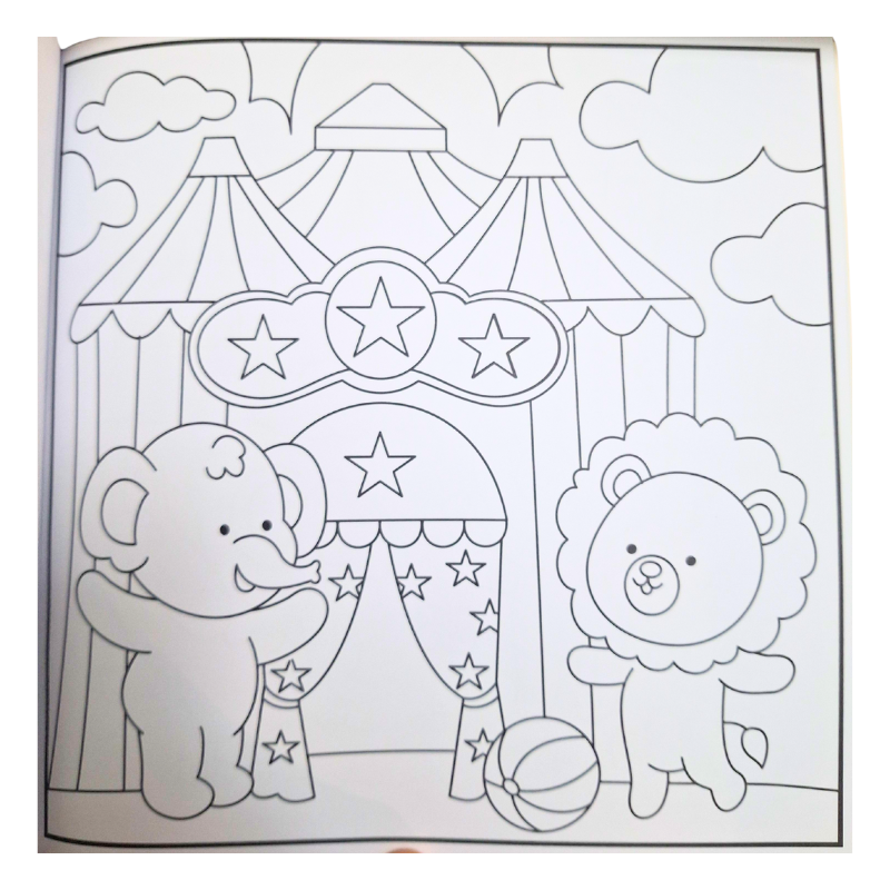 Livro de Colorir com 24 Desenhos Cozy Circus - Jully Malzoni Atelie ...