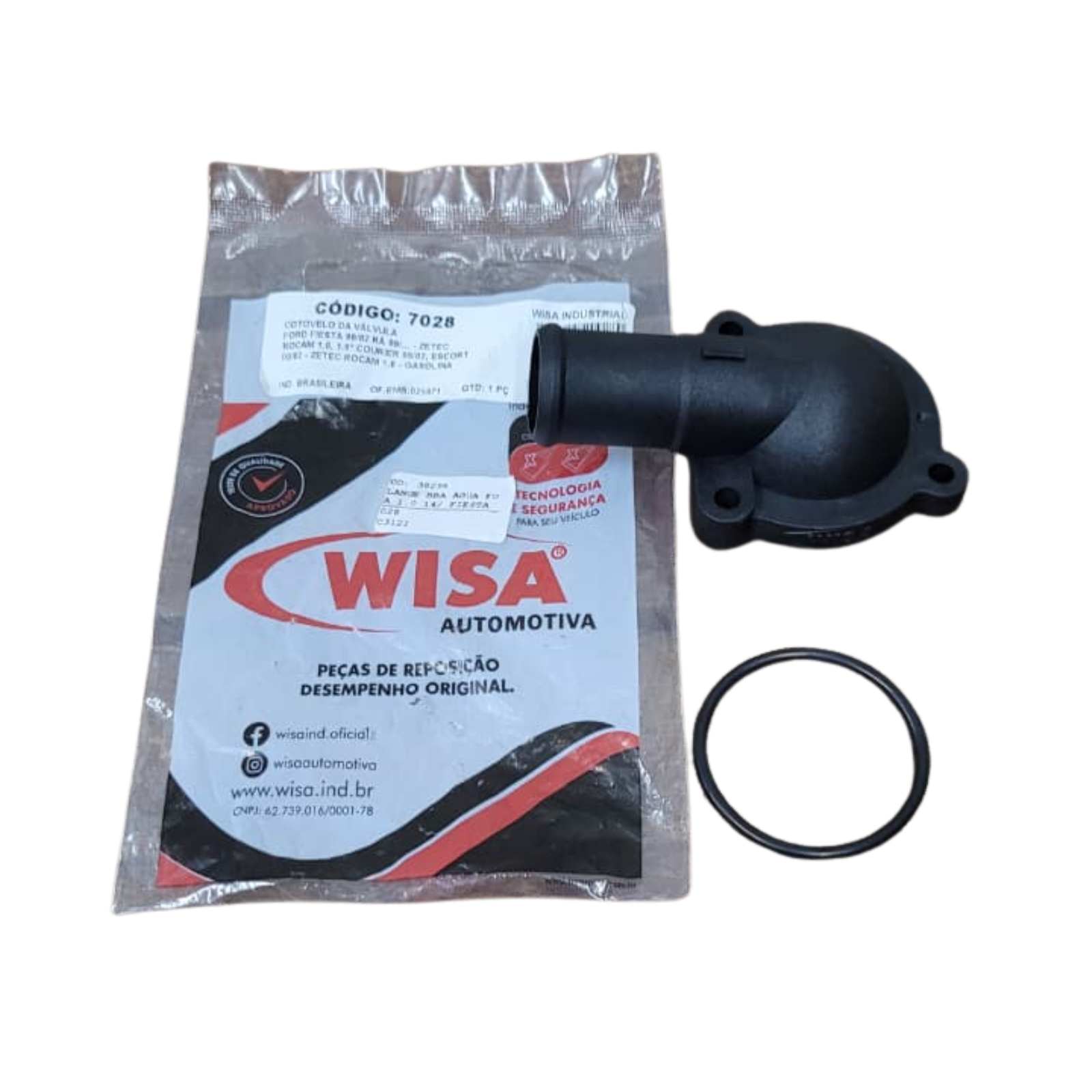 Flange Bomba Água Ford Ka 1.0 14/ Fiesta 1.0 16/ Flex - Auto Peças MW