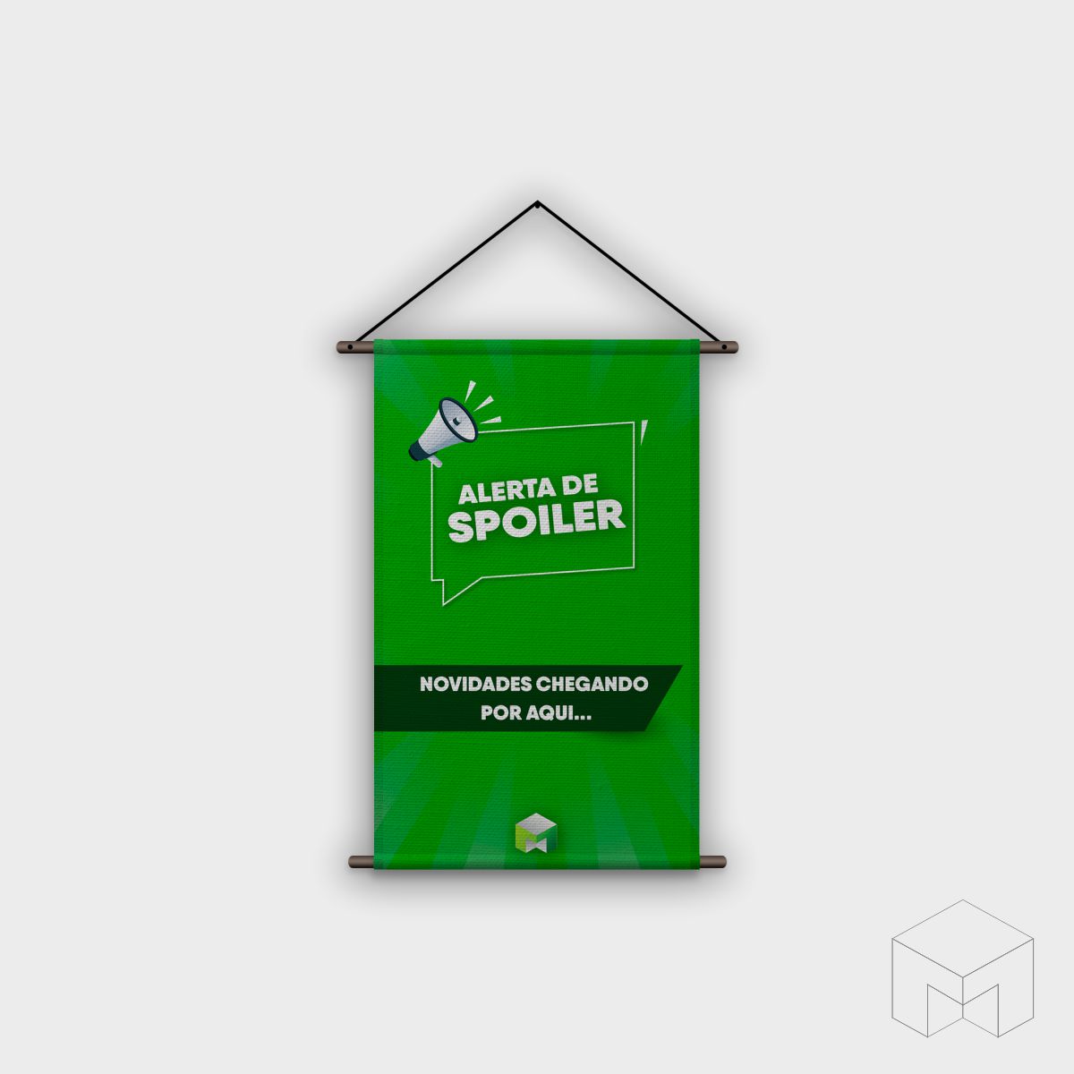 Banner 60x90 cm com Bastão e Cordão. - Malires Gráfica