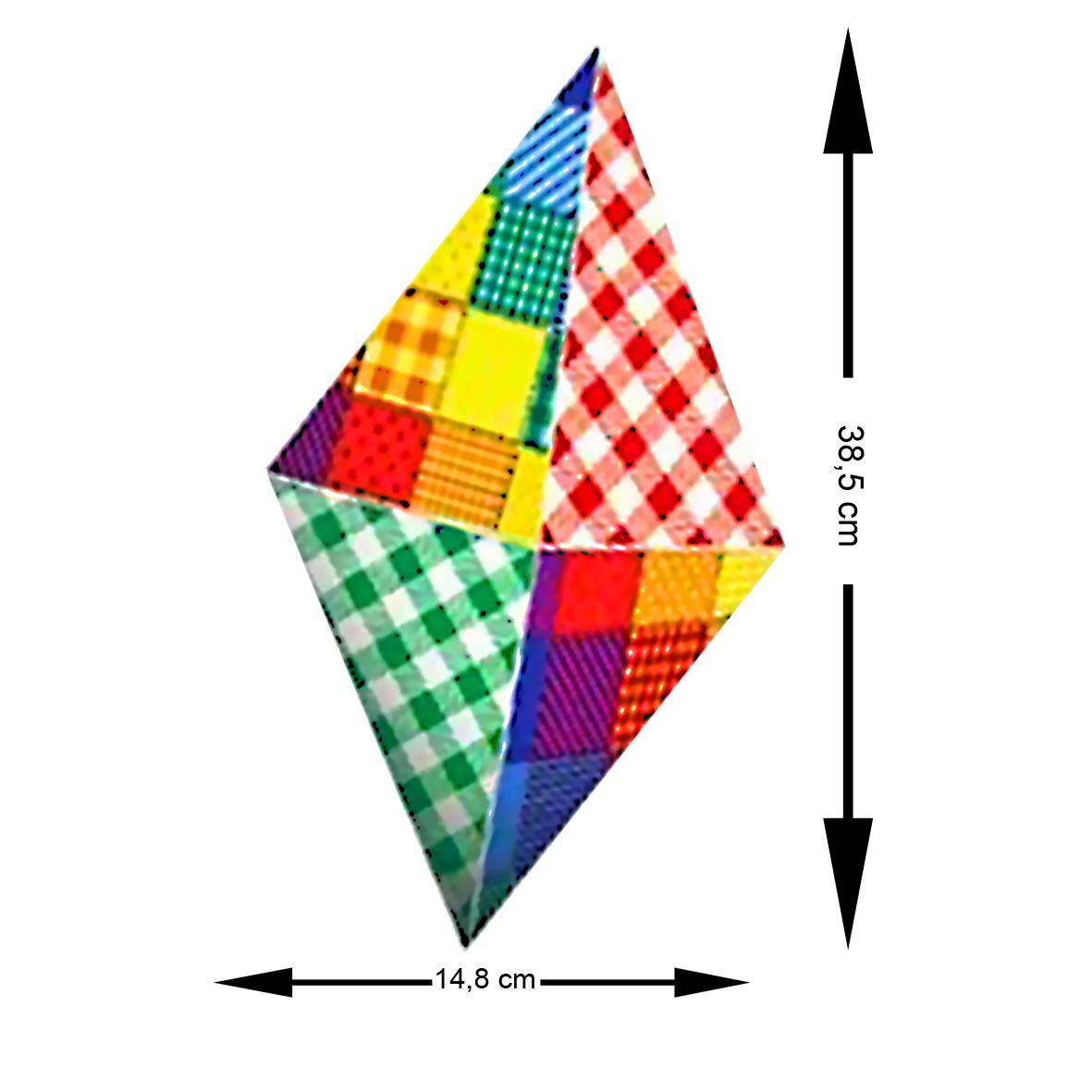 Big Balão Decorativo Losango Xadrez Festa Junina 1 -Kaixote - Tudo para ...