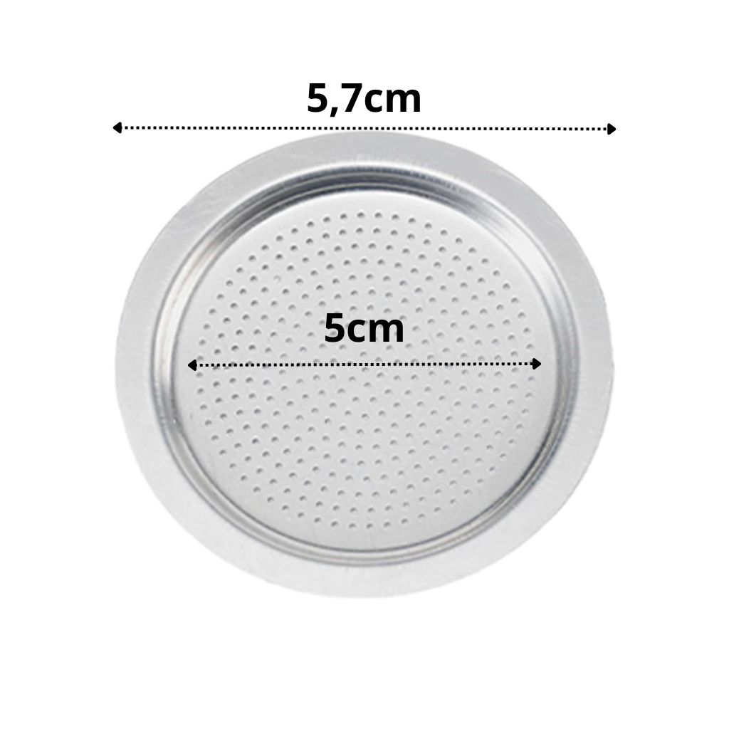 Filtro de aluminio para cafeteira bialetti moka 4 xicaras original ...
