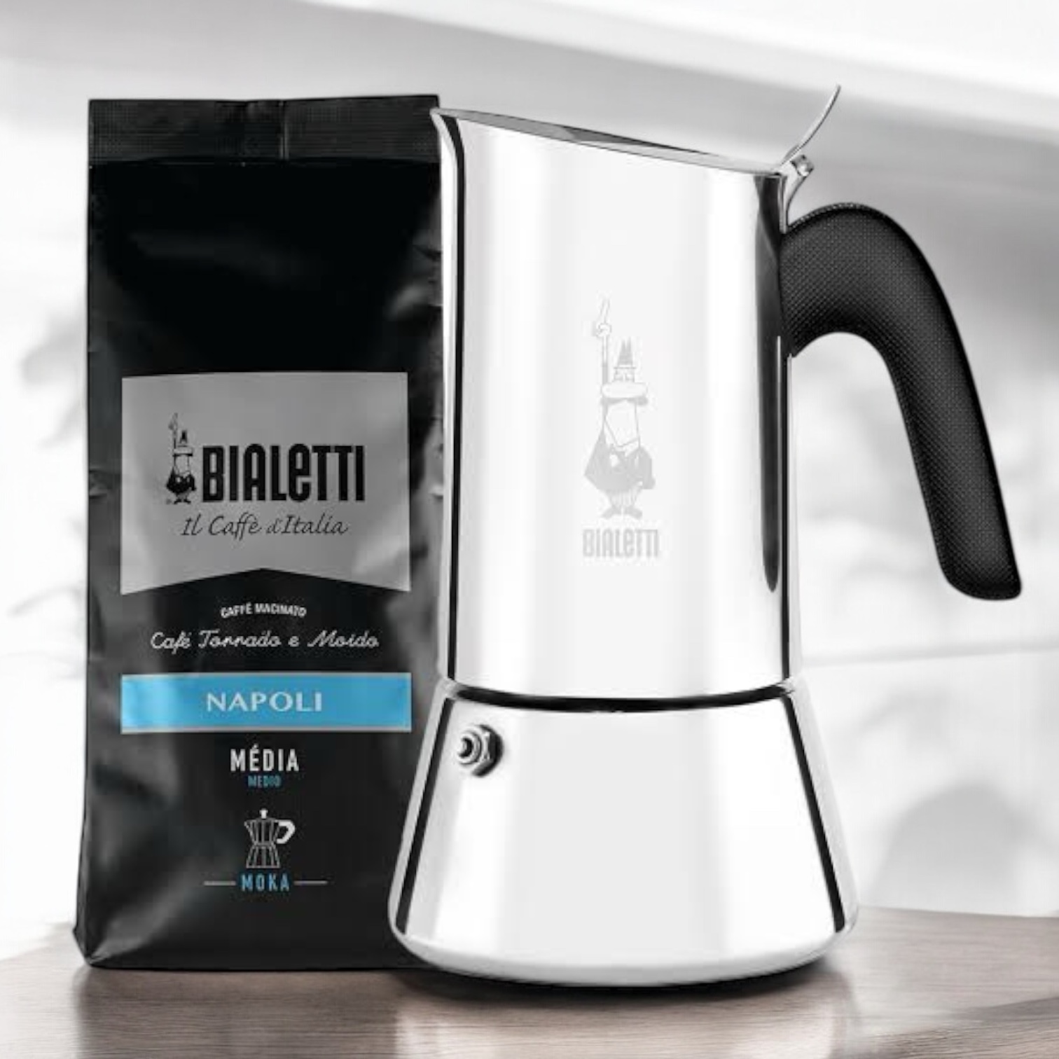 Cafeteira Bialetti Inox Venus 10 Xic Original Importado Bialetti Italia ...
