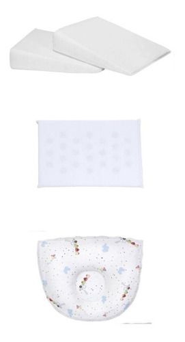 Kit Travesseiro Anti Refluxo + Anti Sufocamento + Anatômico - Dudaland Store