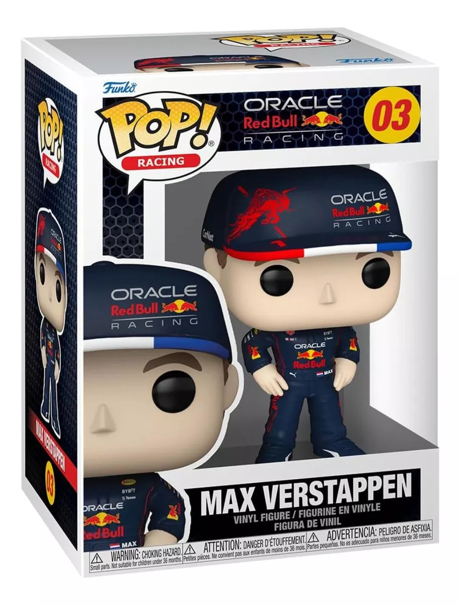 Funko Pop Max Verstappen #03 Pop! Racing F1 Red Bull Racing ...