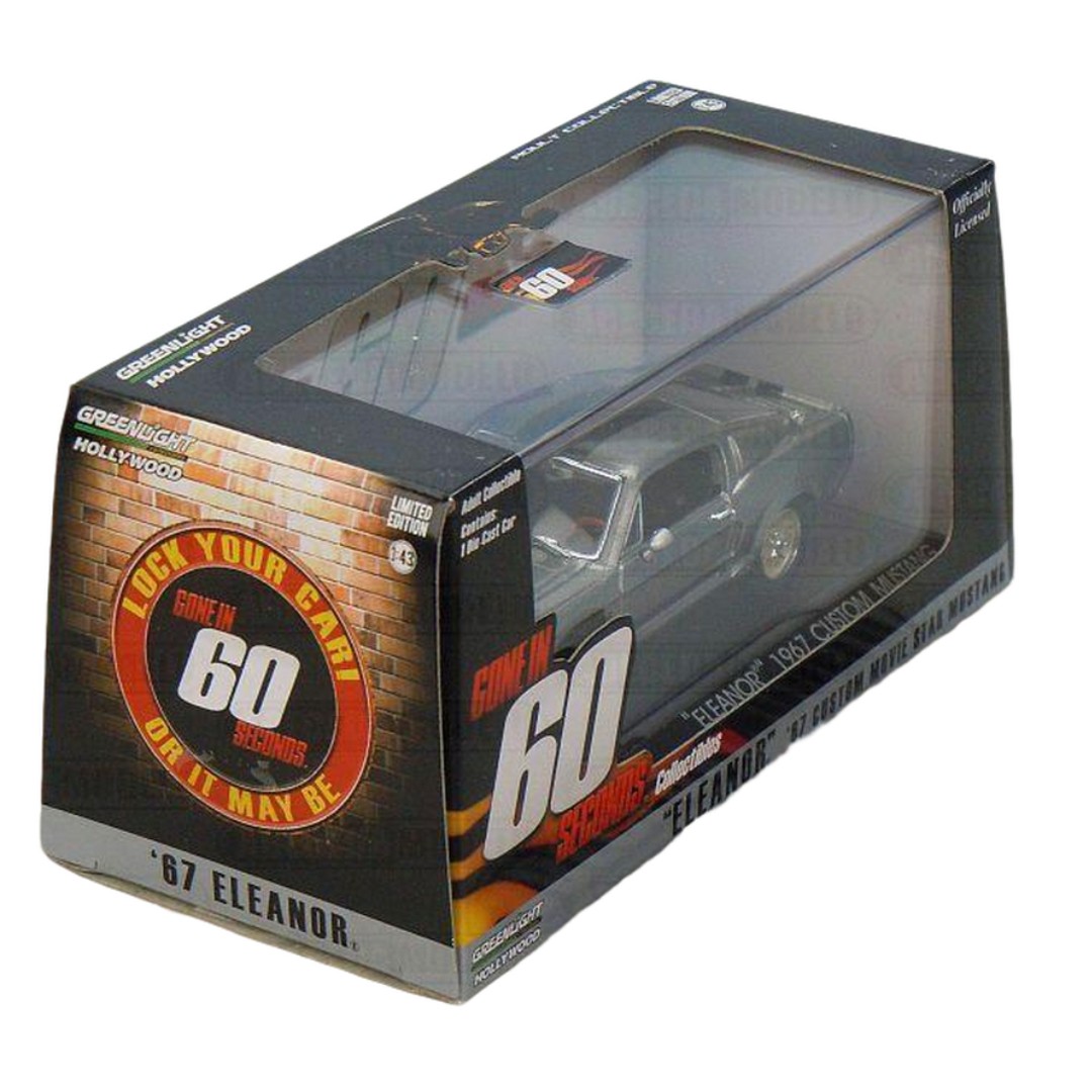 Miniatura carro Ford Mustang 1967 - Eleanor 60 segundos 1/43 - AutoMOTIVO Store