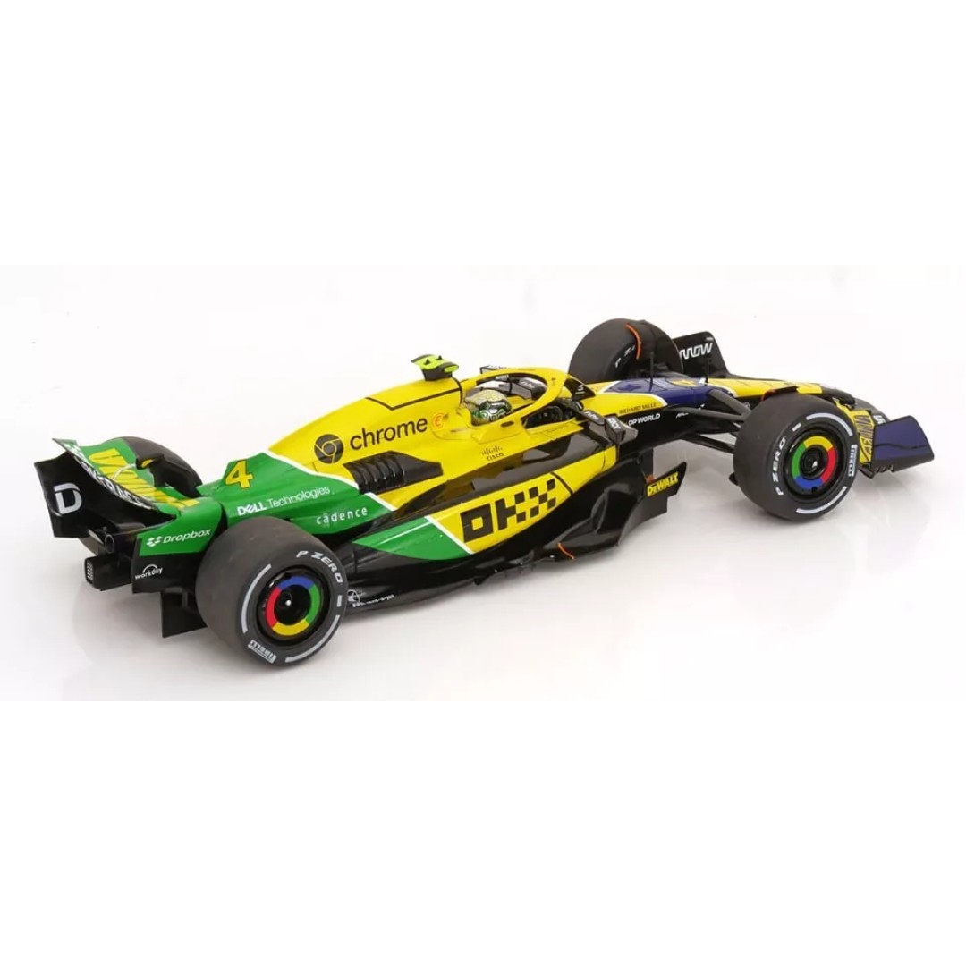 Miniatura Formula 1 McLaren MCL38 monaco GP 2024 - 1/18 - AutoMOTIVO Store