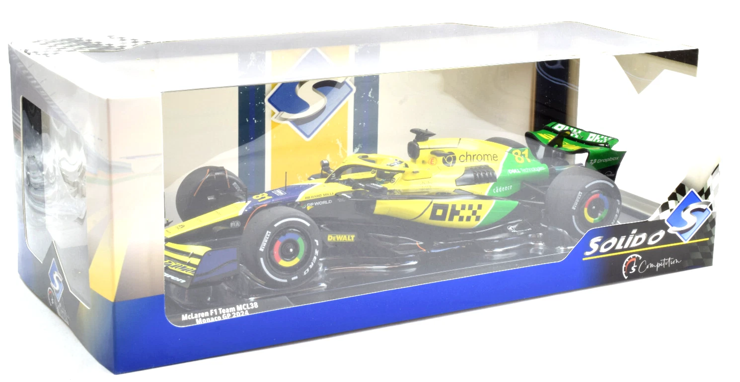 Miniatura Formula 1 O.Piastri MCL38 monaco GP 2024 - 1/18 - AutoMOTIVO ...